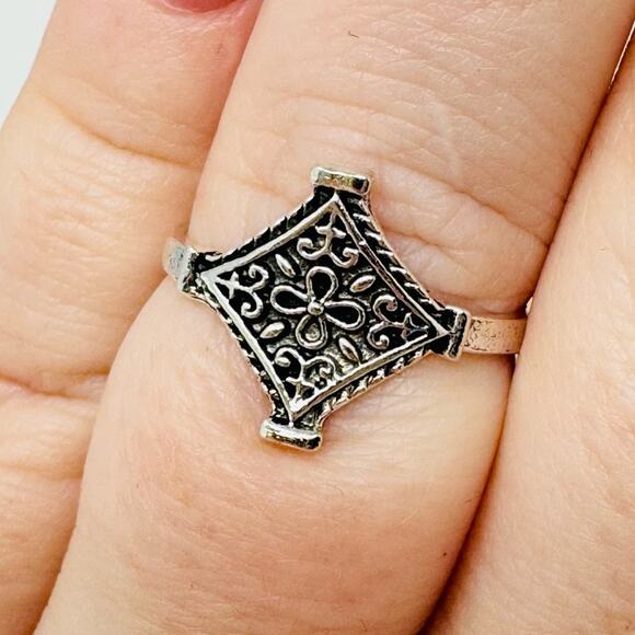 Fashion Jewelry | Jewelry | Vintage Style Victorian Filigree Pewter ...